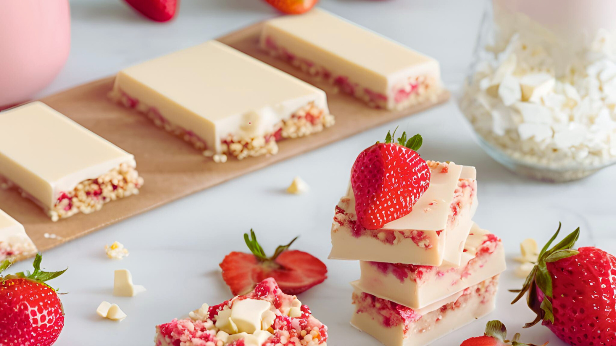 Quinoa Erdbeer weiße Schoki Riegel – der perfekte Snack